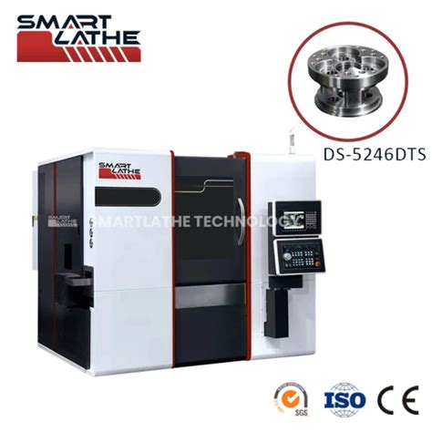 X1 Axis X2 Axis 45mm Taiwan Linear Guideway Dual Spindle Dual Turret CNC Lathe Dual Turret CNC
