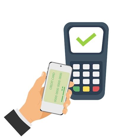 Premium Vector Contactless Payment Via Phone