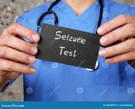 EEG Electroencephalogram Seizure Test Phrase On The Page Stock Photo Image Of Therapy Page