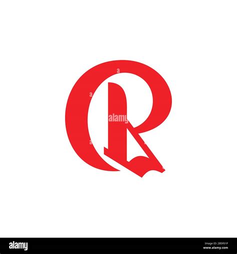 letter rl simple curves logo vector stock vector image and art alamy