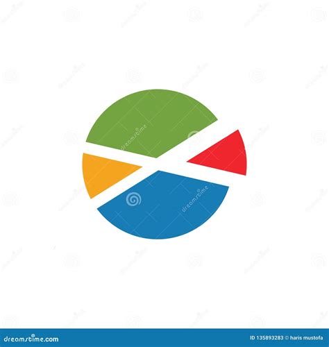 Pie Chart Graphic Icon Design Template Stock Vector Illustration Of Information Statistic