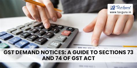 GST Demand Notices A Guide To Sections And Of GST Act