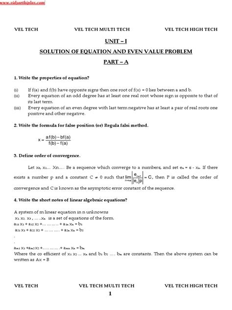 solving systems of equations properties methods and applications