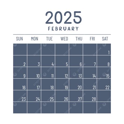 2025 영어 달력 양식 벡터 달력 2025년 영어 Png 일러스트 및 벡터 에 대한 무료 다운로드 Pngtree