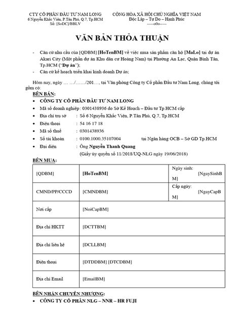 Van Ban Thoa Thuan 3 Ben Gui San Pdf