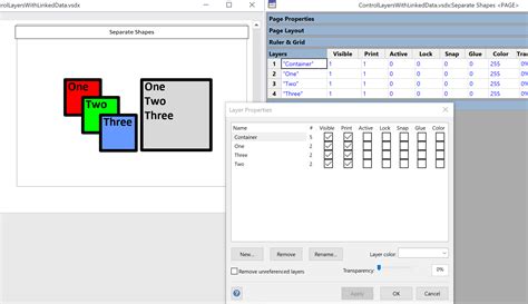 Controlling Visio Layers With Linked Data BVisual