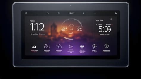 Premium Photo A Smart Thermostat With A Touchscreen Interface
