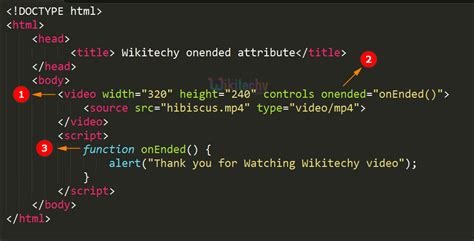 Html Tutorial Onended Attribute In Html Html5 Html Code Html