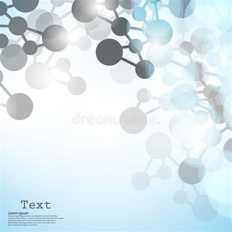 Abstract Background Vector Illustration Structure Of The Molecule Stock Vector Illustration Of