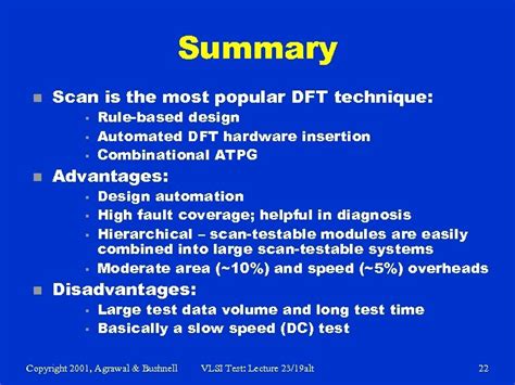 Lecture 23 Design For Testability DFT Full Scan Lecture