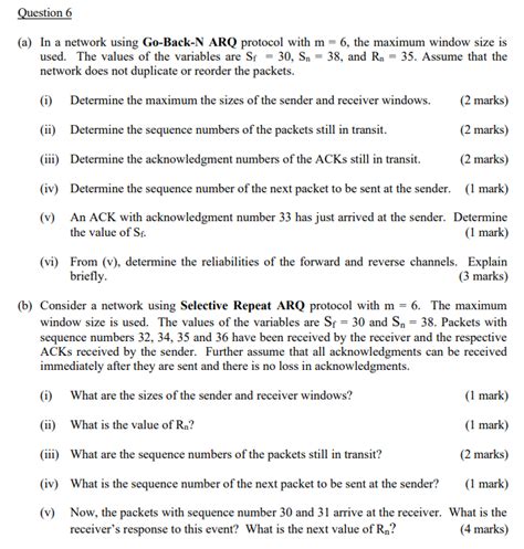 Solved Question A In A Network Using Go Back N ARQ Chegg