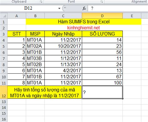 Cách Sử Dụng Hàm Sumif Và Hàm Sumifs Trong Excel