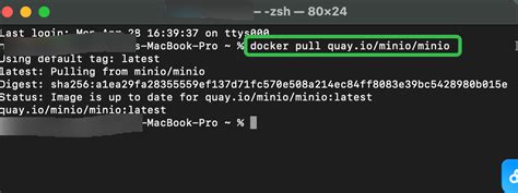 mac 基于Docker安装minio服务器