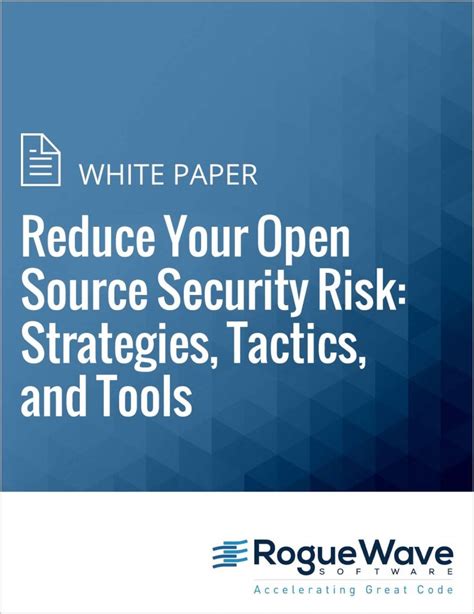 White Paper Reduce Your Open Source Security Risk Strategies Tactics And Tools Gis User