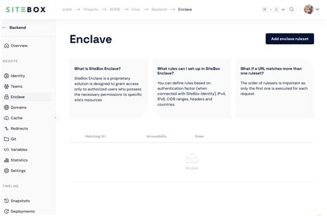 Enclave Management Sitebox Docs