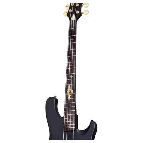 Schecter Johnny Christ Bass Guitar, Satin Black at Gear4music