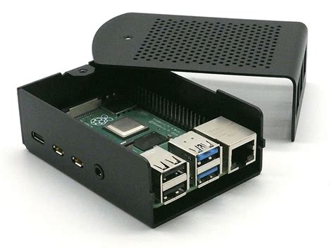Aluminiowa Obudowa Do Raspberry Pi 4 Czarna Obd 021
