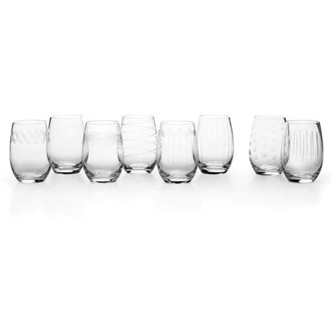 Cheers Stemless Wine Glasses Set Of 8