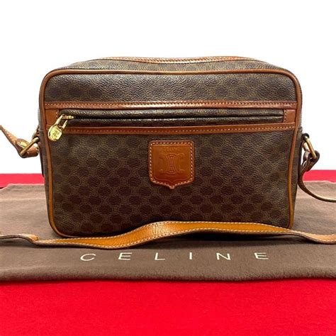 Celine Bags Celine Macadam Blason Triomphe Shoulder Bag Pochette