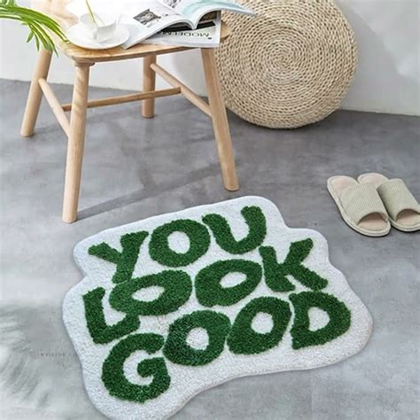 굿 메시지에 긍정기운 업업😘 트렌디한 타이포그래피 디자인의 미니러그 Youtube