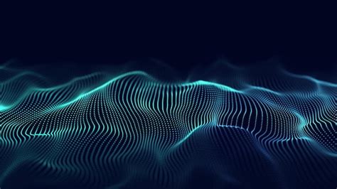 Premium Photo Dynamic Wave Of Particles Abstract Futuristic Background Big Data Visualization