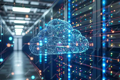 Premium Photo Cloud Computing Concept In Data Center