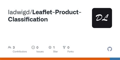 Github Ladwigdleaflet Product Classification
