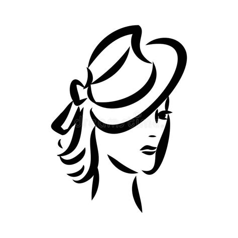 Vintage Illustration With Beautiful Fashion Girl Retro Fashion Vector