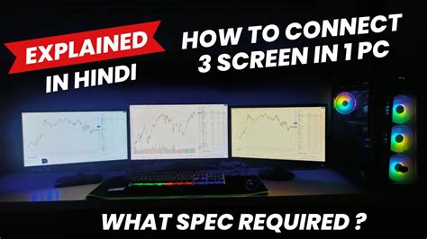 How To Connect 3 Monitors To 1 PC Full Process Step By Stap Explained For Stock Market And