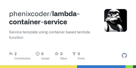 Github Phenixcoderlambda Container Service Service Template Using