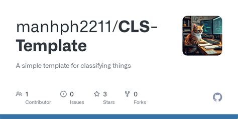 Github Manhph2211 Classification Template A Simple Template For