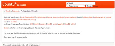 Ubuntu 2404 Does Not Have Awscli Help Home For Newbies