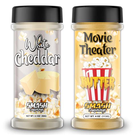 Smash Seasonings White Cheddar Vtf5 Cheese And Movie Theater Butter
