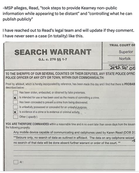 Canton Cover Up Part 280 Search Warrant For Karen Reads Phone Shows Lindsey Gaetani And