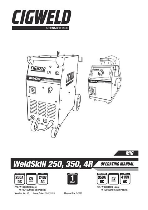 Weldskill 250 Mig Welder 240v 15a Cigweld