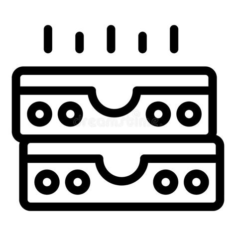 Server Room Icon Showing Hot Data Center Storage Stock Illustration Illustration Of Computer