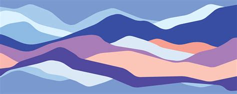멀티 컬러 산 반투명 파도 추상색 유리 모양 현대 배경 벡터 디자인 일러스트레이션 경외감에 대한 스톡 벡터 아트 및 기타 이미지 경외감 곡선 다중 색상 Istock