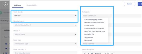 multi trello board integration in test management tool
