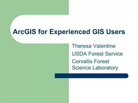 PPT ArcGIS For Experienced GIS Users PowerPoint Presentation Free