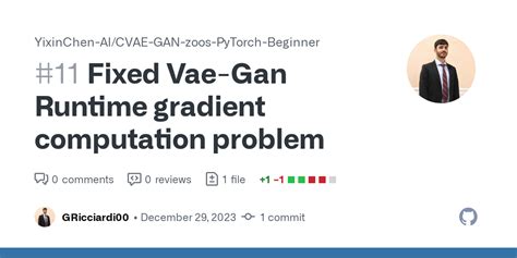 fixed vae gan runtime gradient computation problem by gricciardi00 · pull request 11