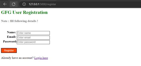 Add User And Display Current Username In Flask Geeksforgeeks