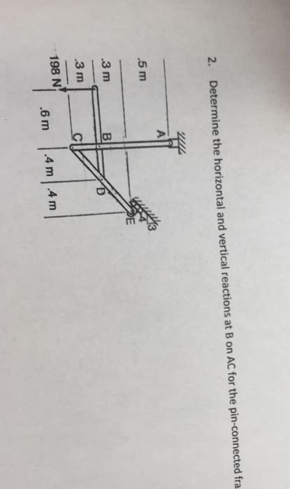 Determine The Horizontal And Vertical Reactions At B