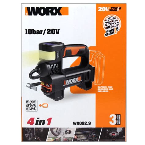 Worx Akku-Luftpumpe Kompressor mit LED 4in1 | Kaufland.de