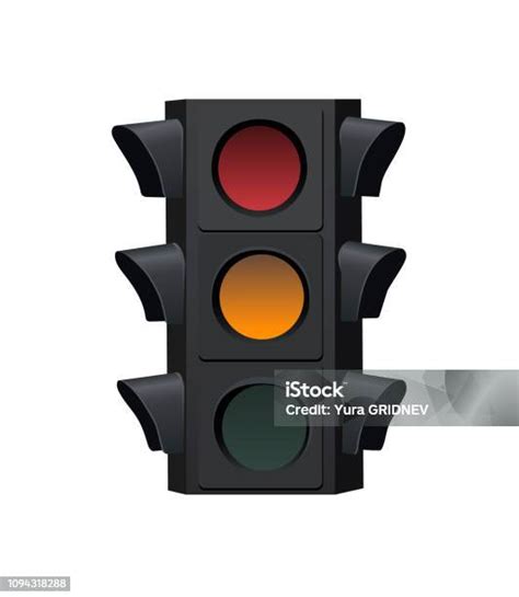 사이 일반적인 가로 교통 신호 녹색과 노란색 위에 붉은 빛으로 묘사 하는 아이콘 벡터 일러스트 레이 션 화이트에 고립 거리에 대한 스톡 벡터 아트 및 기타 이미지 Istock