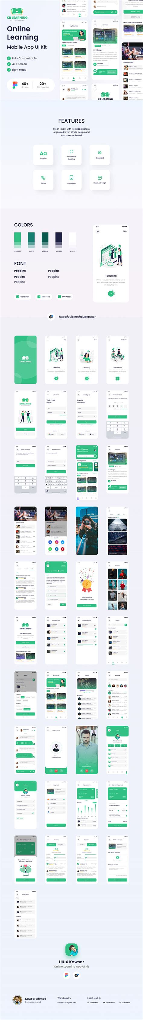 Online Learning Mobile App UI Kit On Behance