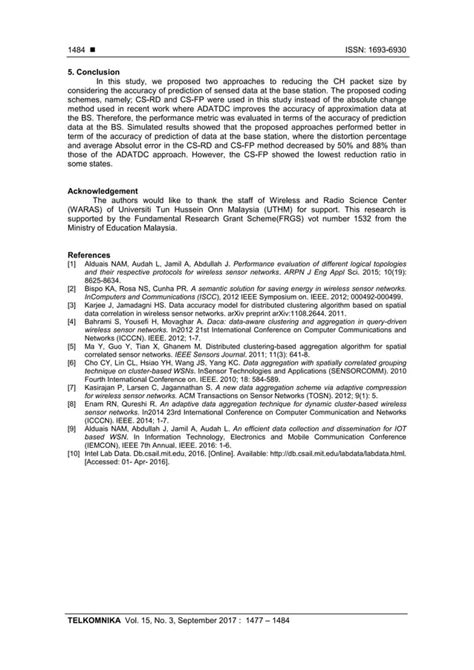 Enhanced Payload Data Reduction Approach For Cluster Head Ch Nodes Pdf