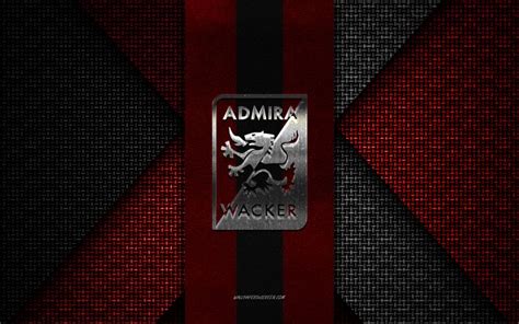 다운로드 Fc 아드미라 바커 오스트리아 축구 분데스리가 레드 블랙 니트 질감 Fc Admira Wacker 로고