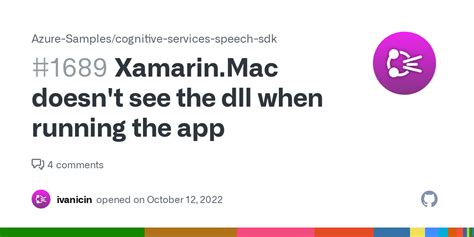 Xamarinmac Doesnt See The Dll When Running The App · Issue 1689 · Azure Samplescognitive