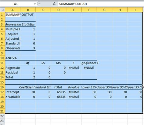 Excel Regression Analysis