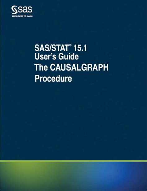 Pdf The Causalgraph Procedure Onlinedoc Stat 151